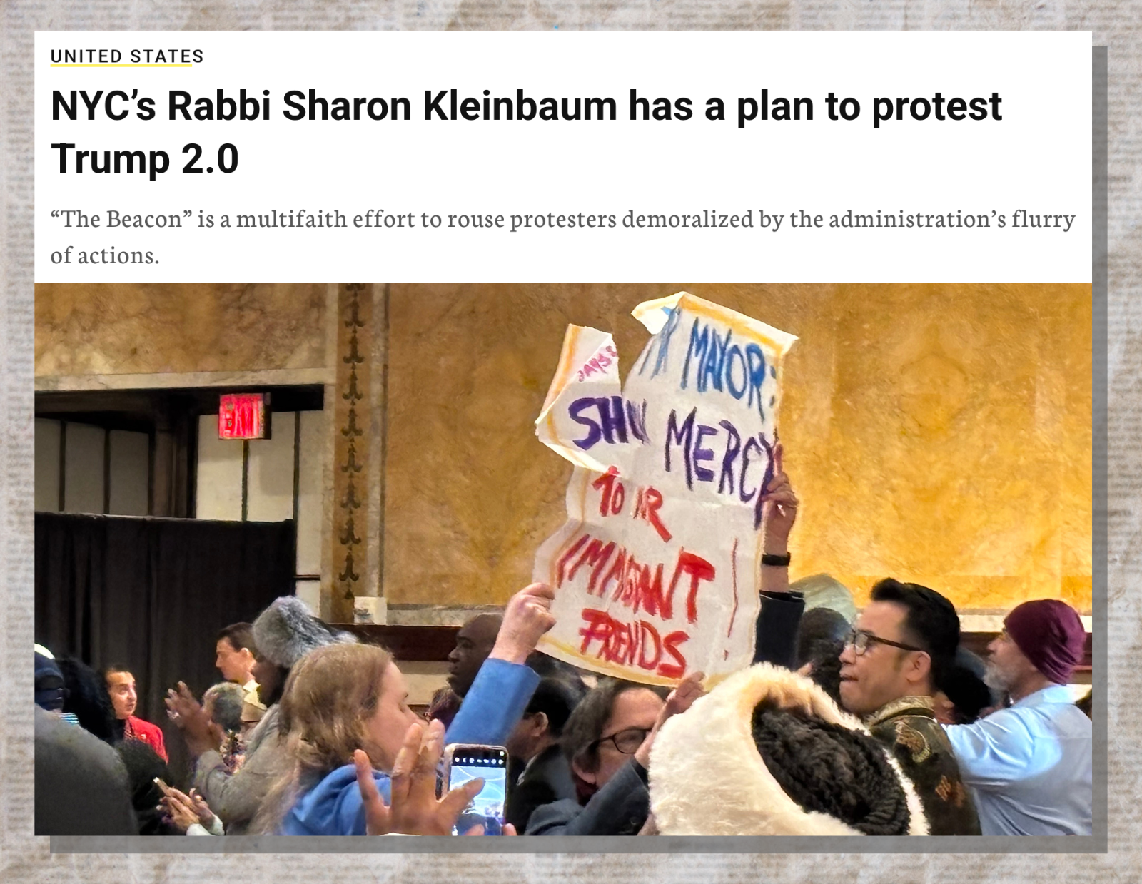 Rabbi Sharon Kleinbaum – Director, The Beacon; Senior Rabbi Emerita ...